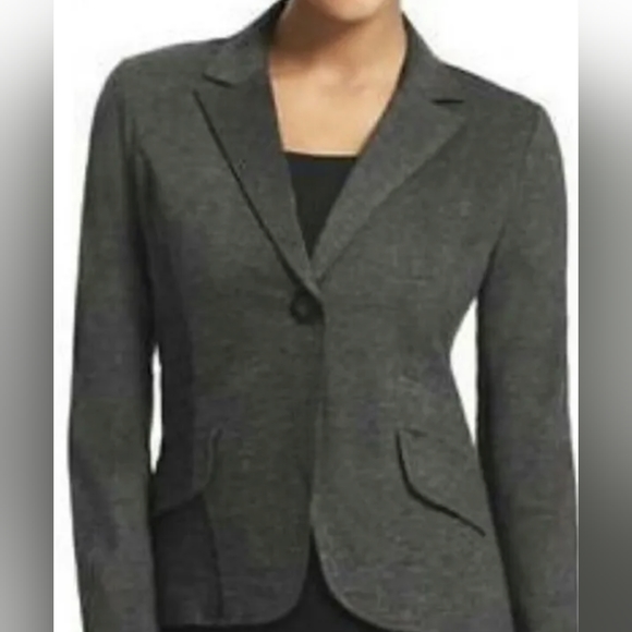 CAbi | Jackets & Coats | Cabi Charcoal Gray Ponte Jet Set Career ...
